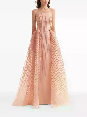 GEMY MAALOUF Strapless Embellished Gown