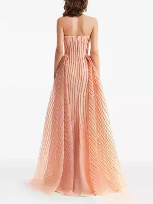 GEMY MAALOUF Strapless Embellished Gown