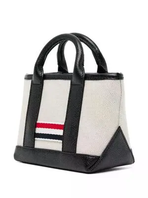 Thom Browne Striped Handle Tote Bag
