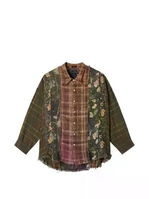 R13 Floral Plaid Shirt