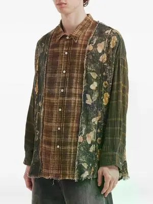 R13 Floral Plaid Shirt