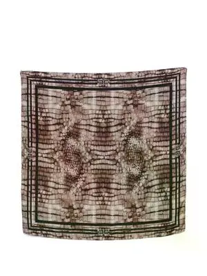 Elisabetta Franchi Patterned Scarf - Brown