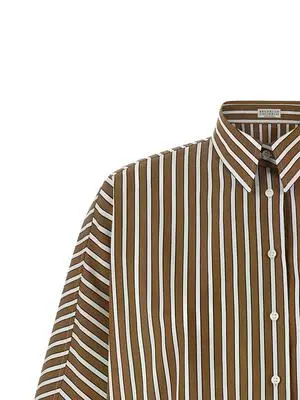Brunello Cucinelli Monile Striped Shirt