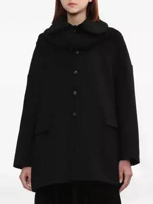 Comme Des Garçons Buttoned Hood Jacket
