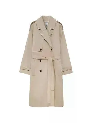 ANINE BING Maxi Double-breasted Trench