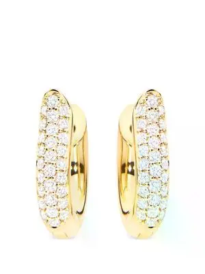 Tamara Comolli Signature Diamond Hoop Earrings - Gold