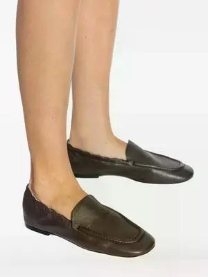 ODISSI Leather Loafers - Brown
