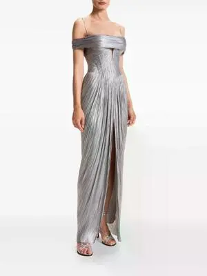 MARIA LUCIA HOHAN Tonia Plissé-effect Maxi Dress