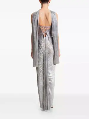 MARIA LUCIA HOHAN Tonia Plissé-effect Maxi Dress
