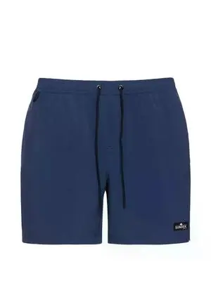 Sundek Striped-detail Swim Shorts - Blue