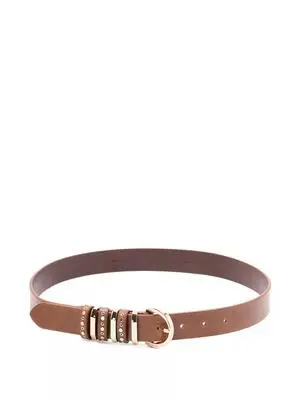 Pinko Studded Buckle Belt - Neutrals