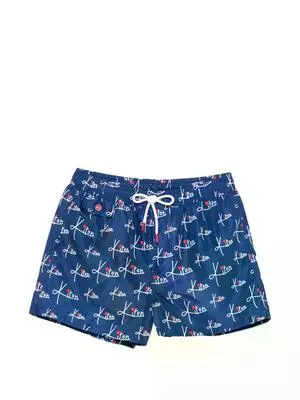 Kiton Printed Swim Shorts