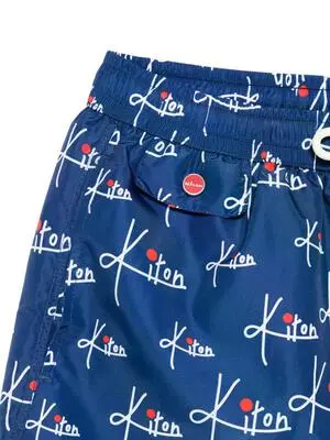Kiton Printed Swim Shorts