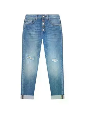 DONDUP Ripped Jeans With Button Fastening