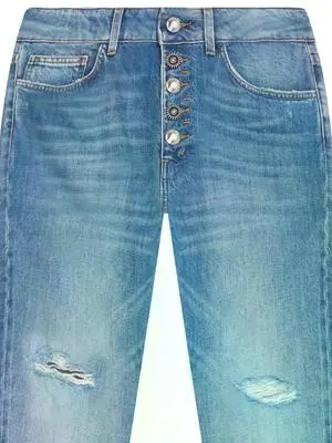 DONDUP Ripped Jeans With Button Fastening