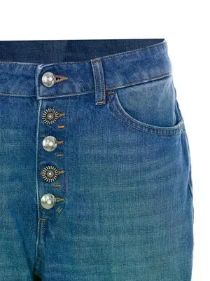DONDUP Ripped Jeans With Button Fastening