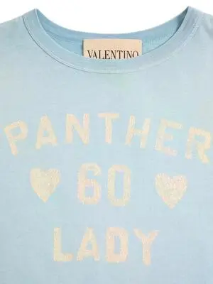 Valentino Garavani Panther Lady T-shirt - Blue