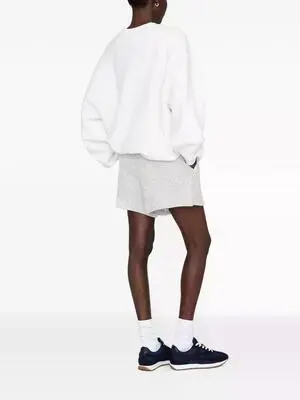 ANINE BING Framed Monogram Shorts - Grey