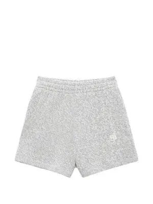 ANINE BING Framed Monogram Shorts - Grey