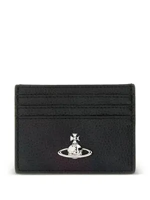 VIVIENNE WESTWOOD Orb Logo-detail Card Holder - Black