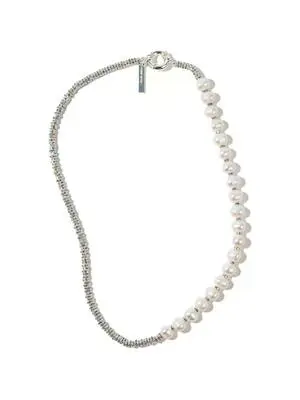 PEARL OCTOPUSS.Y Pearl Beaded Necklace - Silver
