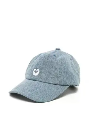 Maje Heart Cotton Cap - Blue