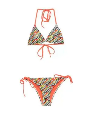 Martine Rose Printed Two-piece Bikini - Orange