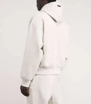 Fear Of God Cotton Logo Hoodie - Grey