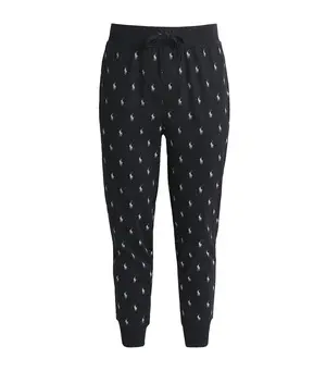 Polo Ralph Lauren Cotton Polo Pony Pyjama Trousers - Black
