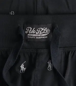 Polo Ralph Lauren Cotton Polo Pony Pyjama Trousers - Black