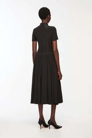 EMILIA WICKSTEAD Neptune Dress In Silk Crepe De Chine