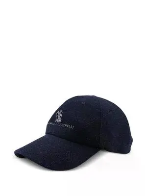 Brunello Cucinelli Logo Baseball Cap - Blue