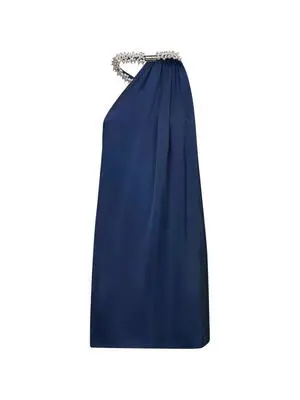 Stella McCartney Asymmetric Pearl-necklace Mini Dress