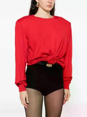 Magda Butrym Wool Knot Detail Sweater - Red