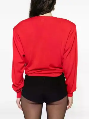 Magda Butrym Wool Knot Detail Sweater - Red