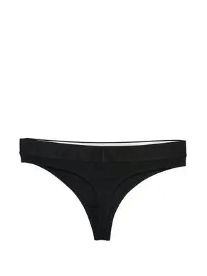 TOM FORD Logo-detail Thong - Black