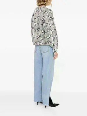 ANINE BING Graphic Print Sweatshirt - Neutrals