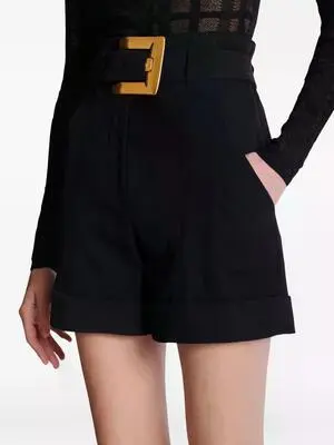 Balmain Belted-waist Shorts