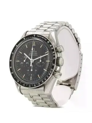 Omega 1990s 42mm Speedmaster Screwed Caseback Watch - Silver