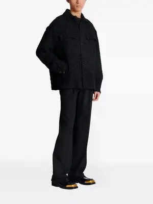 Balmain Tweed Shirt Jacket