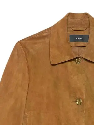 ARMA Buttoned Leather Jacket