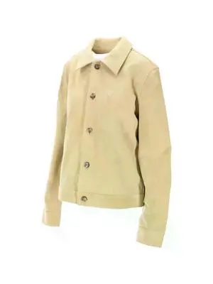 AMI Paris Buttoned Leather Jacket