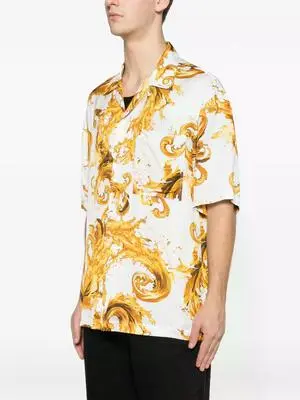 Versace Baroque-print Pocket Shirt