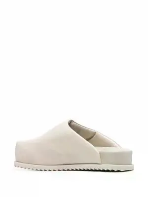 YUME YUME Truck Faux Leather Mules - Neutrals