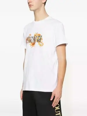 Versace Print-detail T-shirt - White