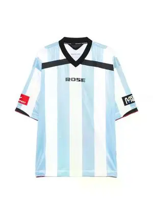 Martine Rose Striped Football T-shirt - Blue