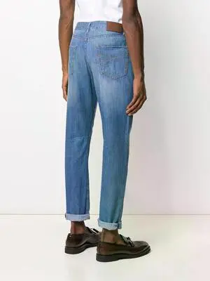 Brunello Cucinelli Mid-rise Straight Jeans - Blue