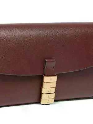 Pinko Medium Saddle Flat Shoulder Bag - Brown