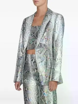 ROTATE BY BIRGER CHRISTENSEN Snake-pattern Blazer