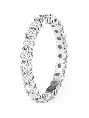 Melissa Kaye 18k White Gold Sadie Eternity Band Ring - Silver